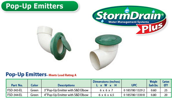 Pop-Up Emitters - StormDrain Plus | Fernco - Canada