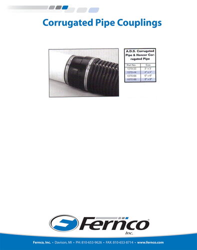 HTRC Corrugated Pipe Flexible Coupling | Fernco - Canada HTRC Corrugated Pipe Flexible Coupling | Fernco - Canada
